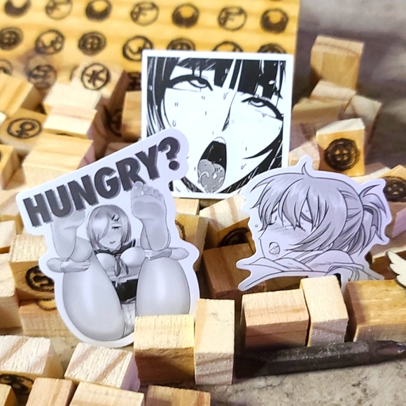 Restricted Design | Design | Naughty Waifu Stickers | Poshmark